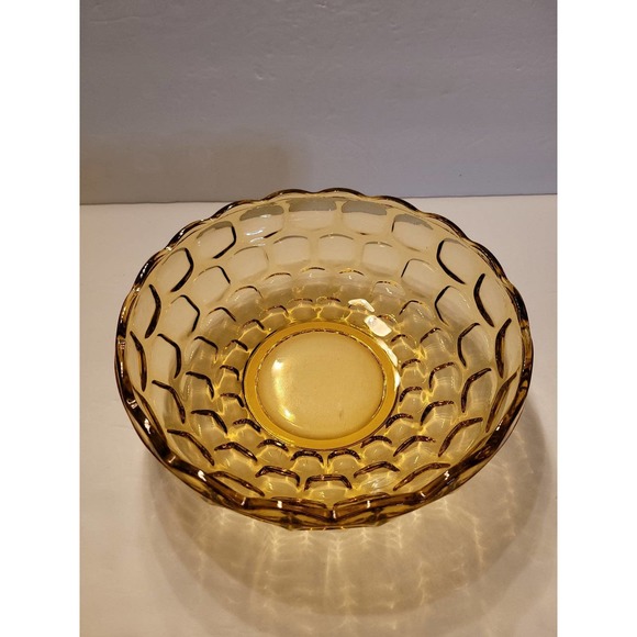 federal glass | Dining | Federal Glass Vintage Gold Amber Colonial ...